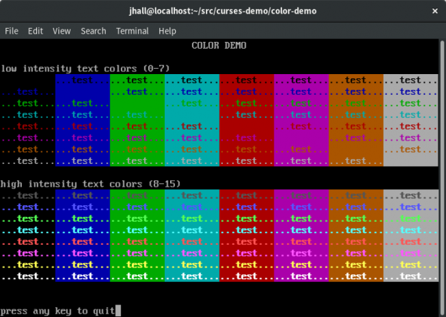 About ncurses Colors | Linux Journal